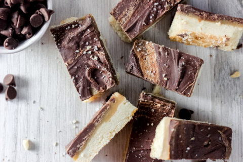 Caramel Chocolate Shortbread Bars - Lolo Home Kitchen