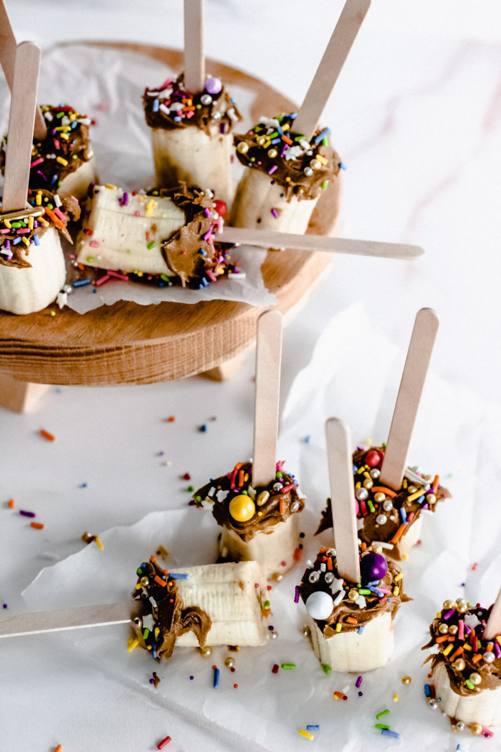 Peanut Butter Banana Sprinkle Bites - Lolo Home Kitchen