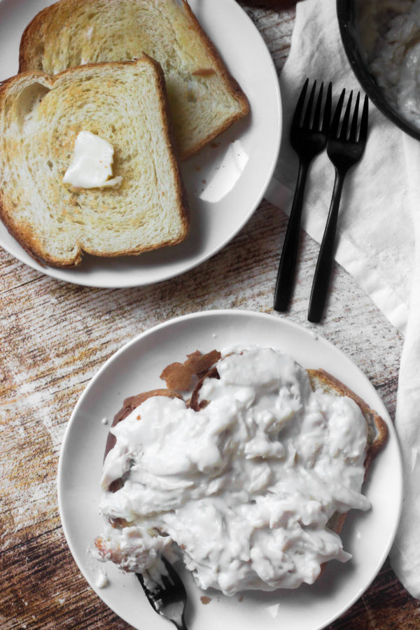 Creamed Turkey on Toast - Lolo Home Kitchen