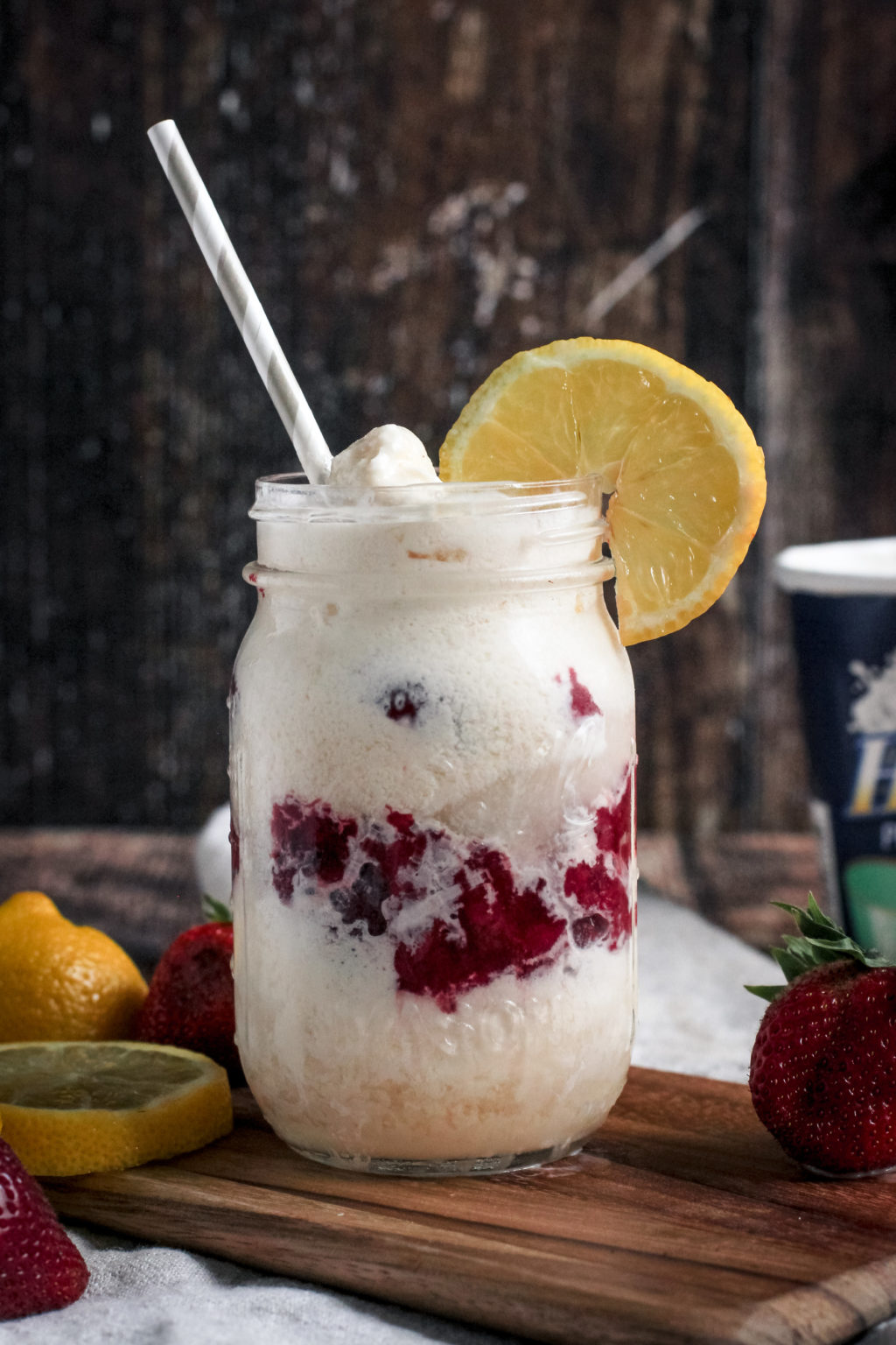 Strawberry Lemonade Ice Cream Float - Lolo Home Kitchen