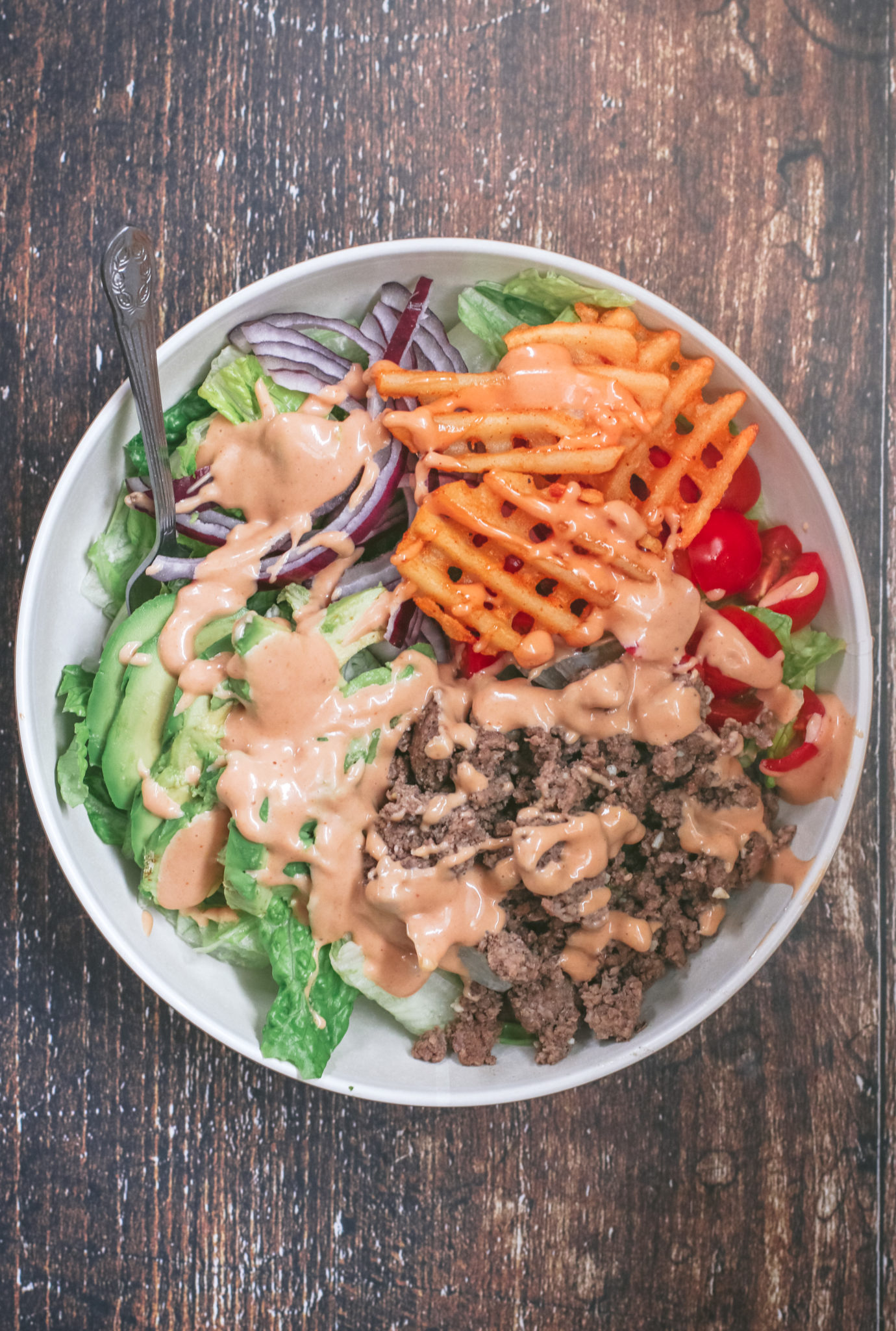Burger Salad Bowl - Lolo Home Kitchen
