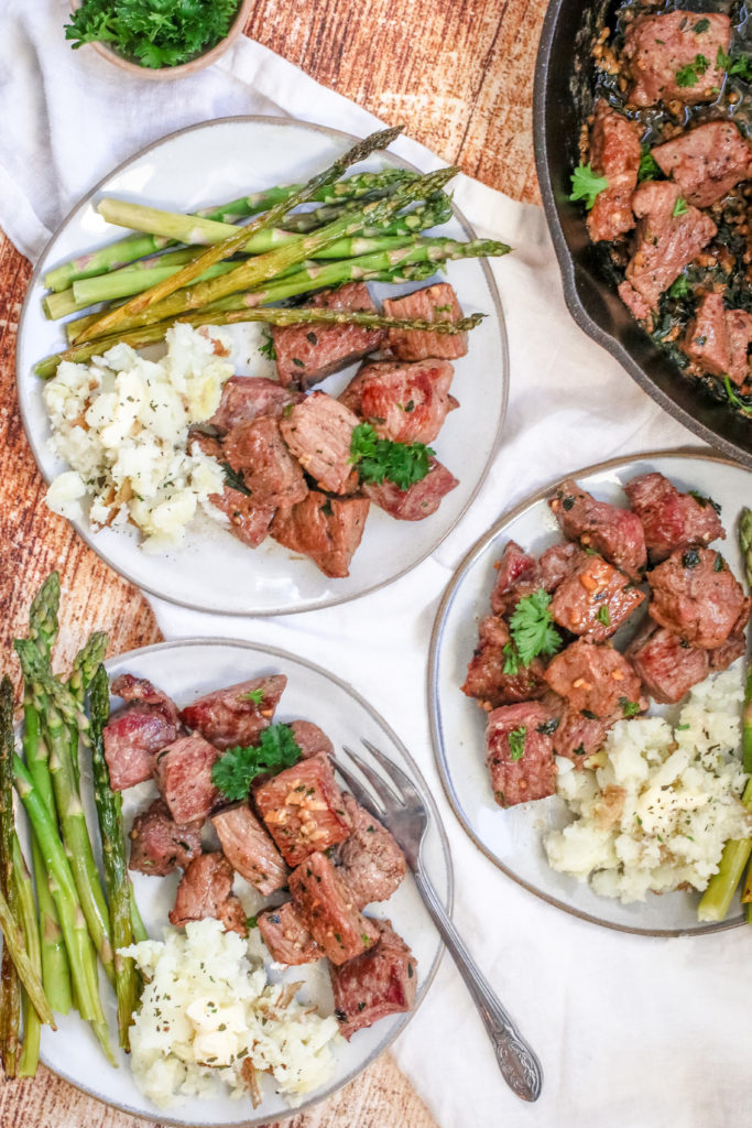 Garlic Steak Bites - Lolo Home Kitchen
