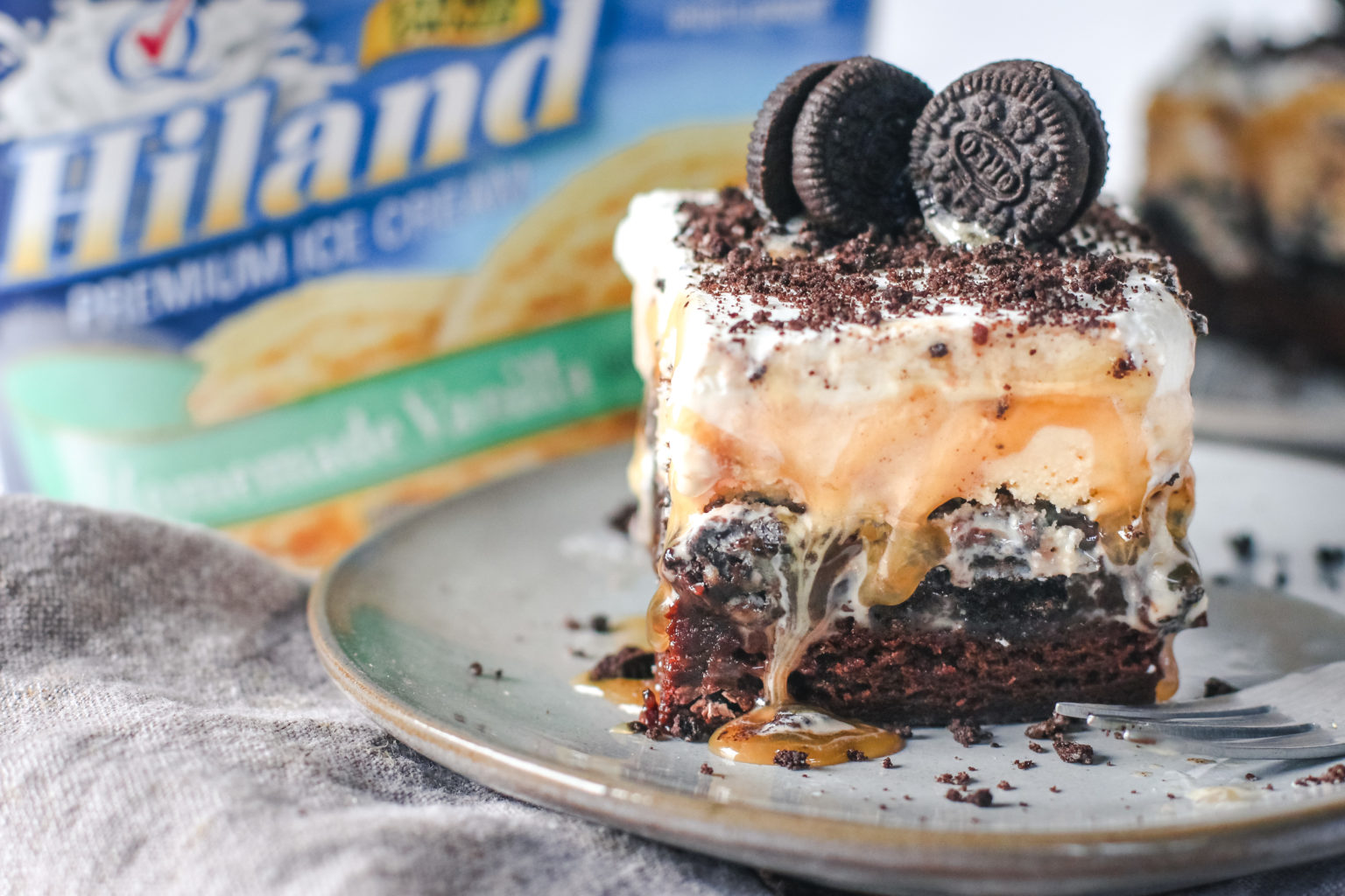 Brownie Ice Cream Cake - Lolo Home Kitchen