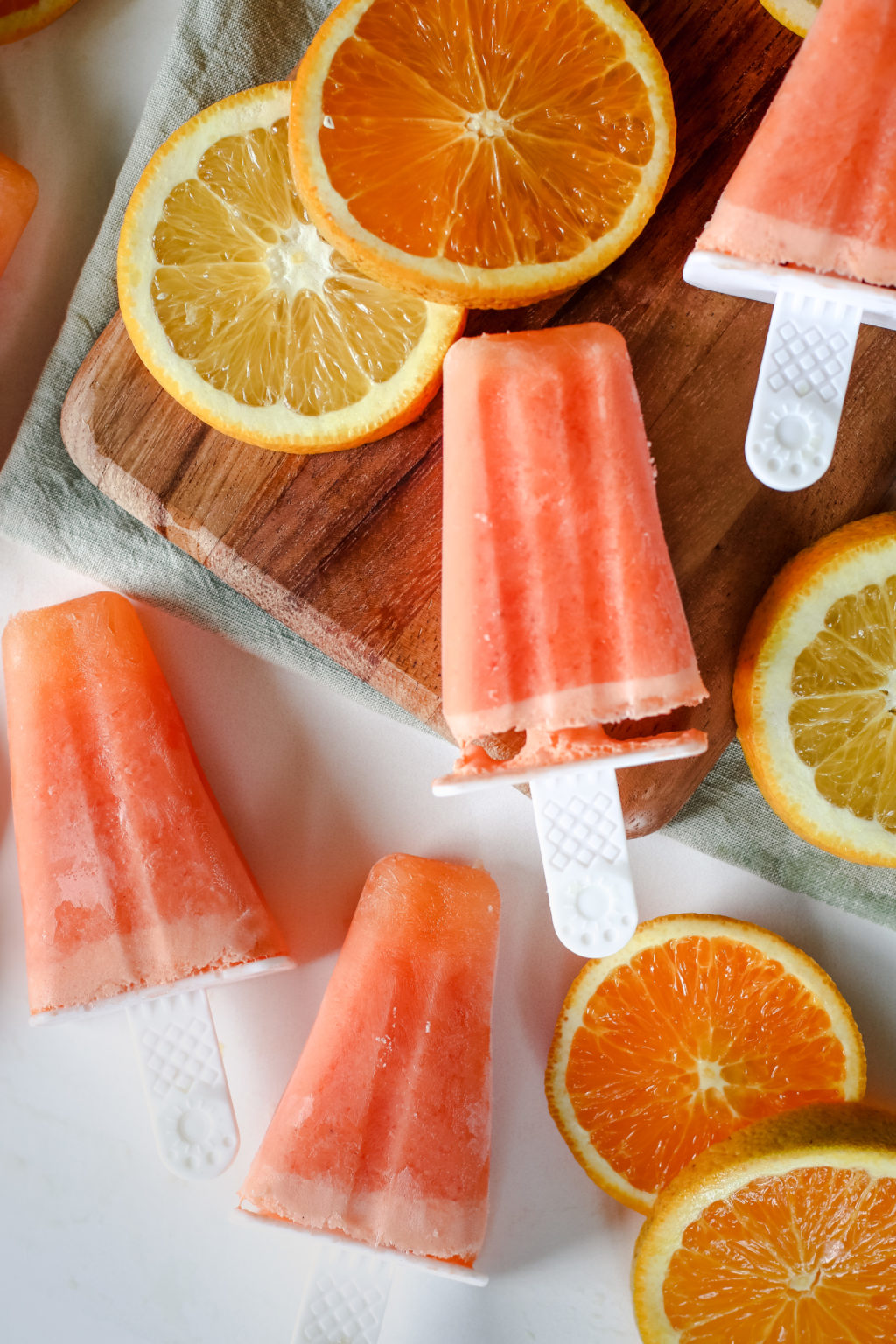 Orange Creamsicle Popsicles - Lolo Home Kitchen