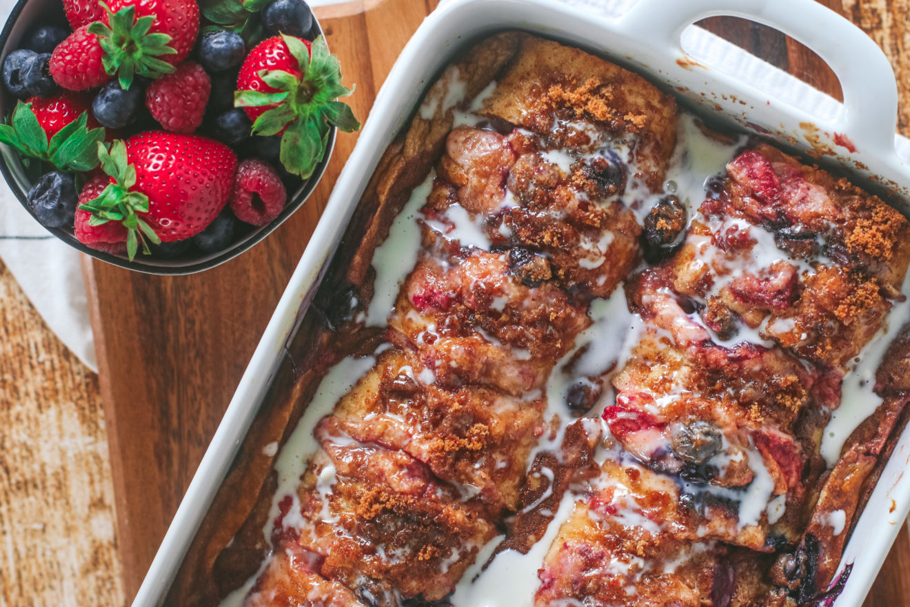 Berries and Cream Baked French Toast - Lolo Home Kitchen