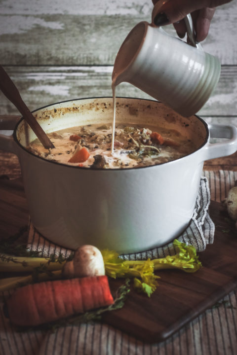 Creamy Turkey Soup - Lolo Home Kitchen