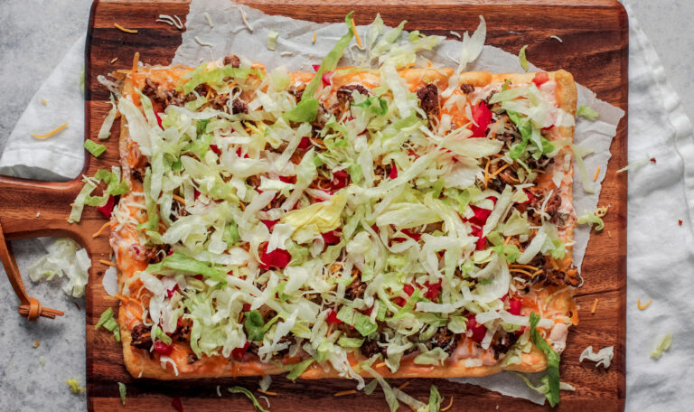 Crescent Roll Taco Pizza - Lolo Home Kitchen