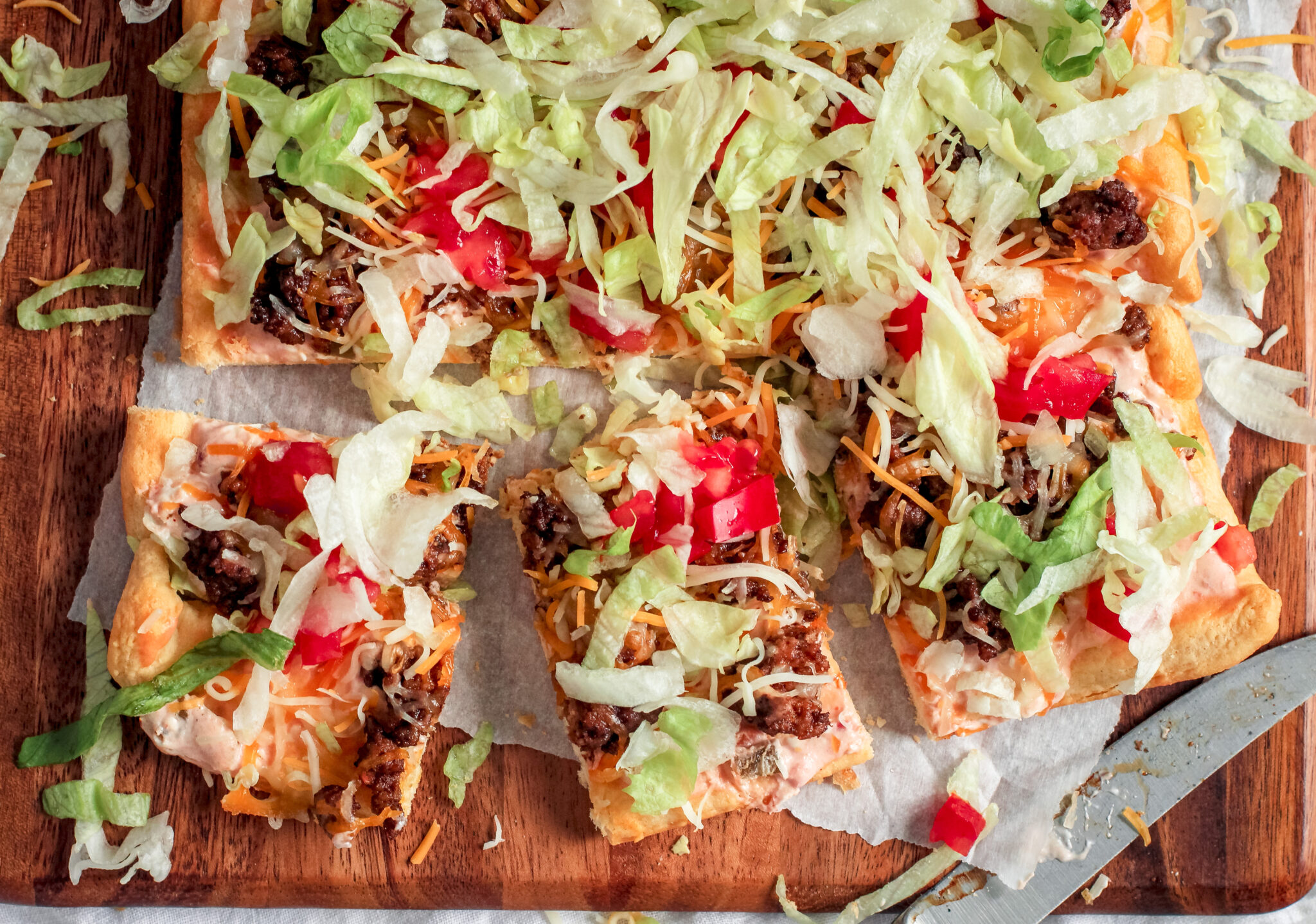 Crescent Roll Taco Pizza - Lolo Home Kitchen
