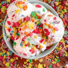 Fruity Pebbles Cereal Milk Ice Cream - Lolo Home Kitchen
