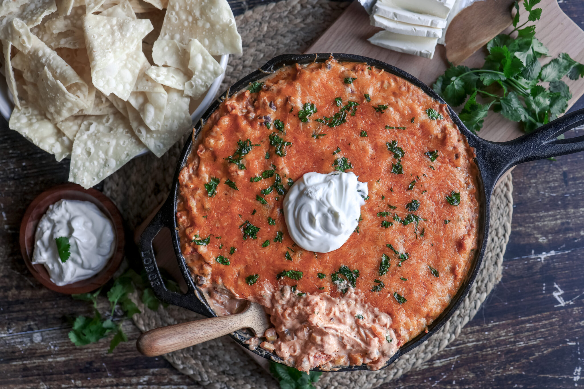Creamy Chicken Enchilada Dip - Lolo Home Kitchen